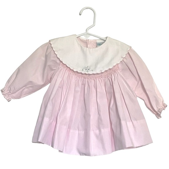 Dresses | Vintage Smocked Lace Collar Baby Dress | Poshmark